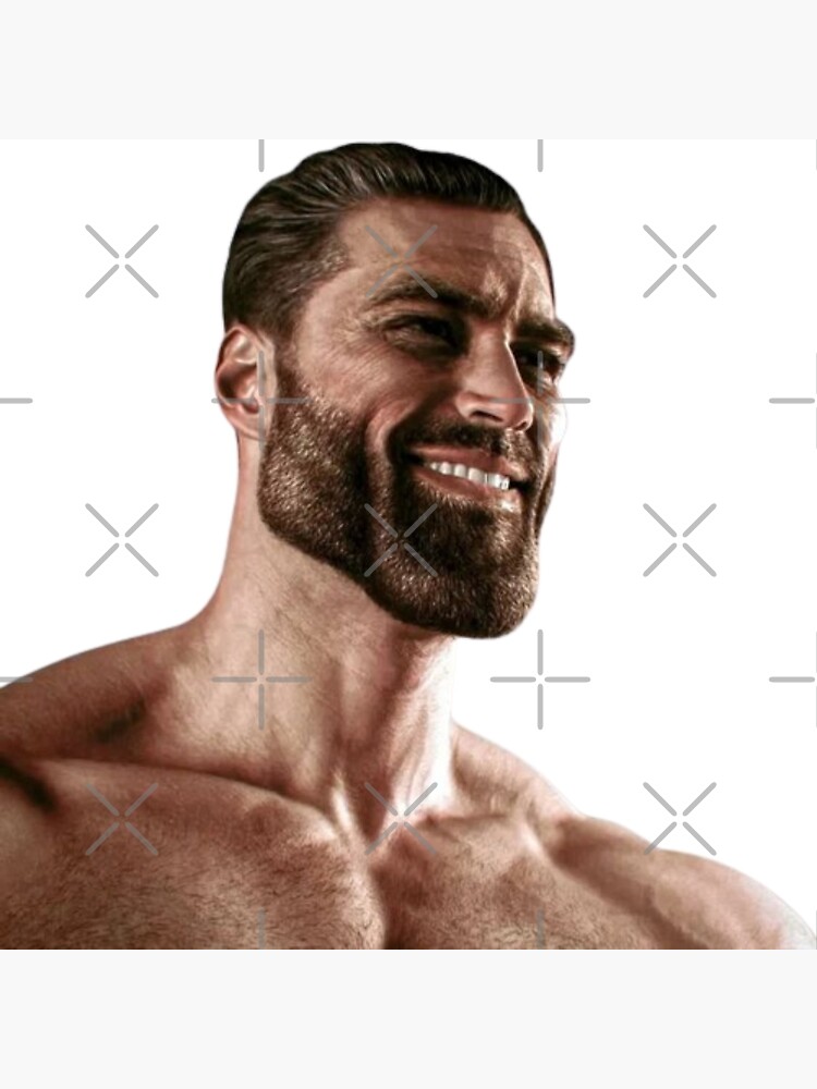 "gigachad Sticker" Poster for Sale by redaelorfi13 | Redbubble