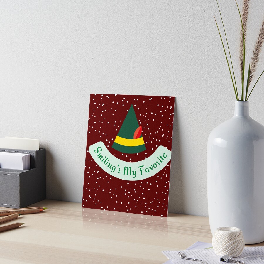 "Buddy the Elf - Smilings my favorite - Elf" Art Board Print for Sale ...