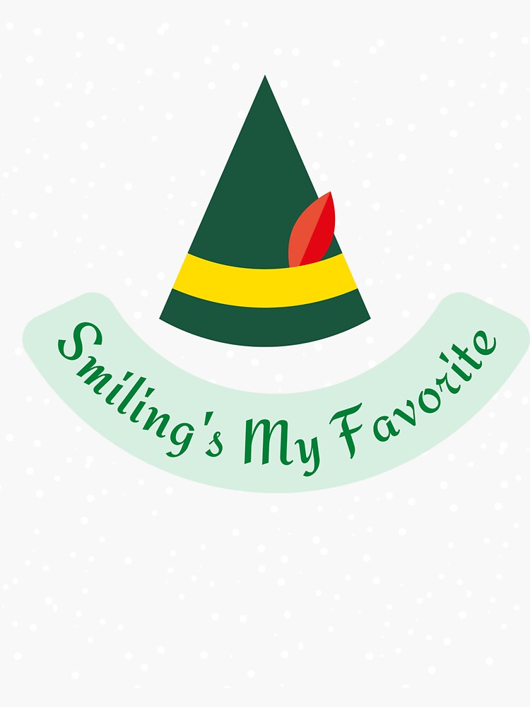 "Buddy the Elf - Smilings my favorite - Elf" Sticker for Sale by ...