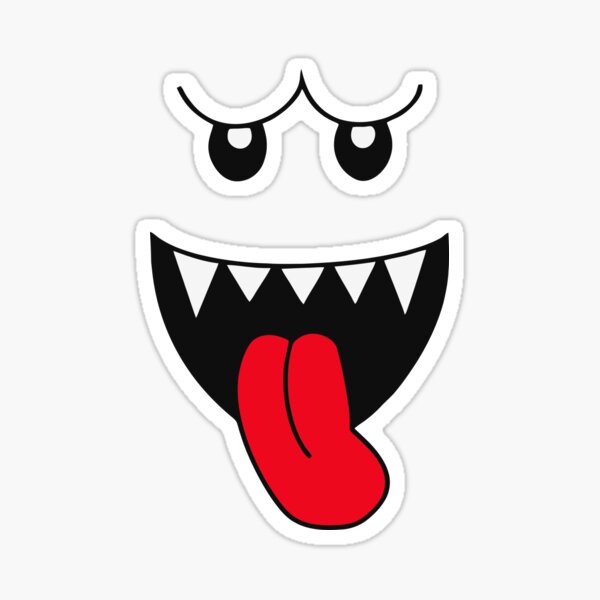 "King Boo Face" Sticker for Sale by carpetlo | Redbubble