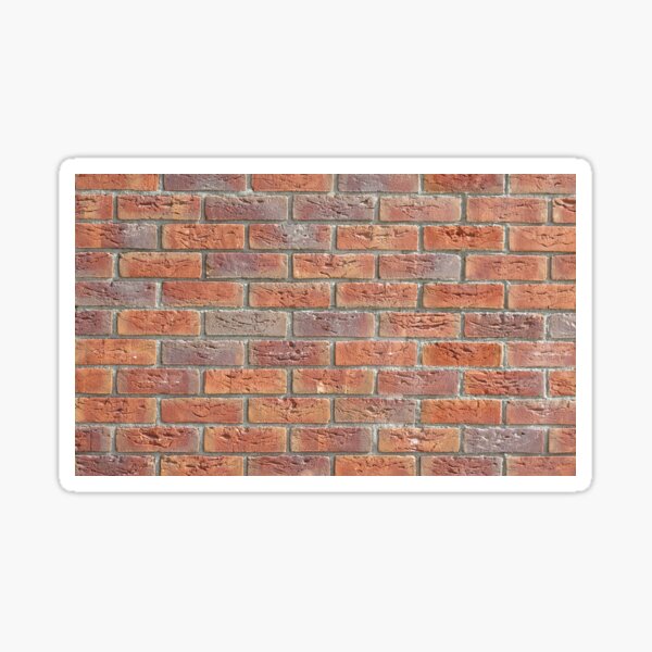 "Brick wall texture photo" Sticker for Sale by bigmoments | Redbubble