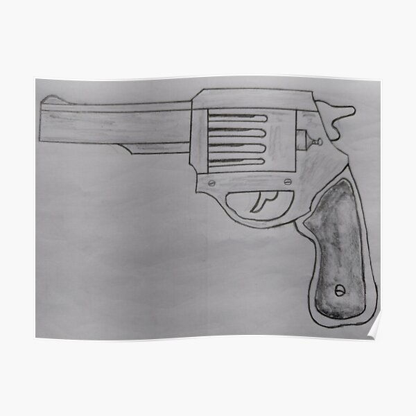 "Revolver gun " Poster for Sale by sahilart94 | Redbubble