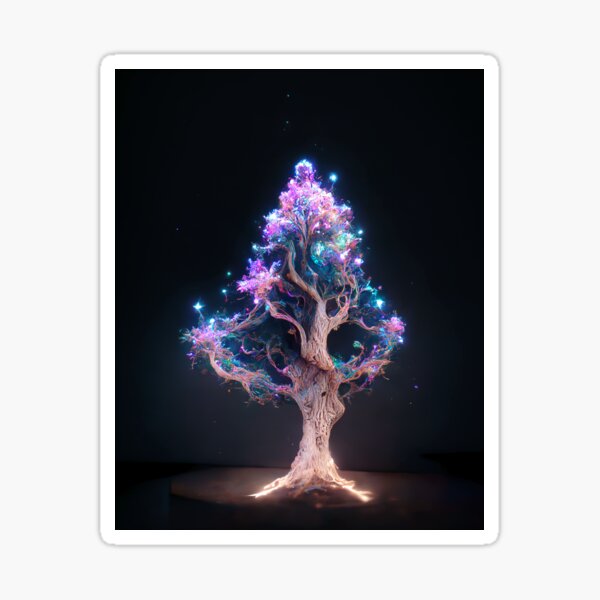 "Magical tree" Sticker for Sale by Verbamystica | Redbubble