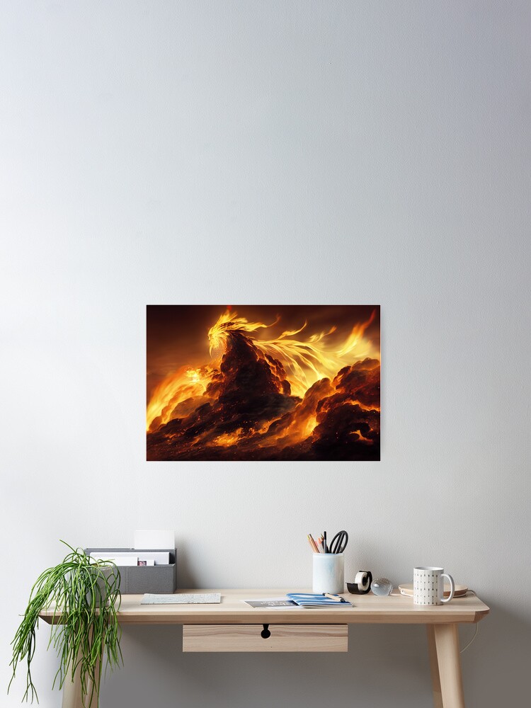 "Fire Beast - Genshin Impact Element Fire Pyro Natlan - 4K Wallapaer ...