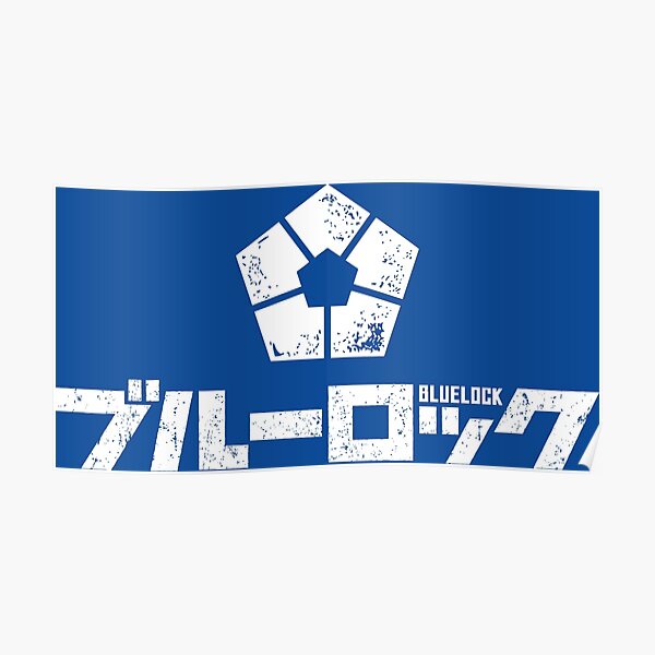 "BLUE LOCK - Bluelock logo White" Poster for Sale by rubenwidjaja ...