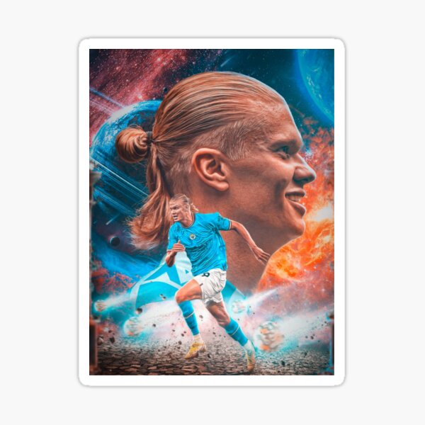 "HAALAND - ERLING HAALAND 5" Sticker for Sale by Thelovtheframe | Redbubble