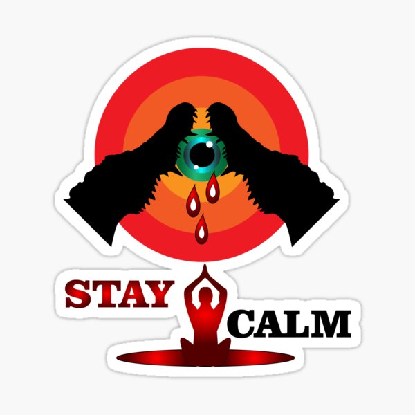 "YOGA stay calm" Sticker for Sale by al21ex | Redbubble