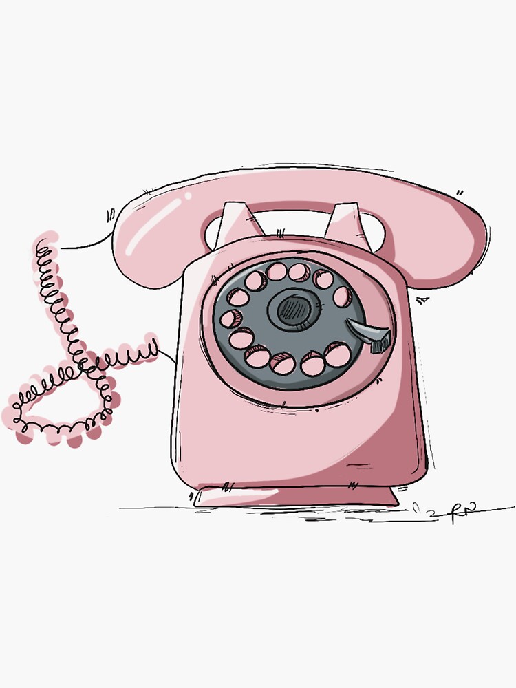 "Tring tring" Sticker for Sale by thenadgiri | Redbubble