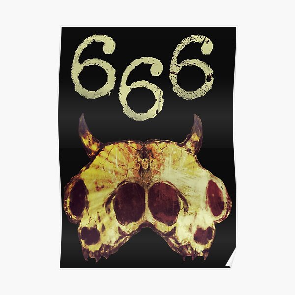 "666 the number of the Beast" Poster by ShayneoftheDead | Redbubble