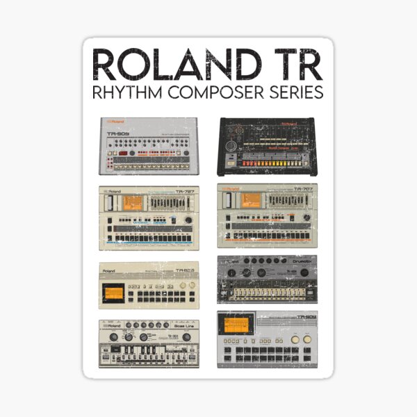"Roland Transistor Rhythm Series" Sticker for Sale by GoodnRich | Redbubble