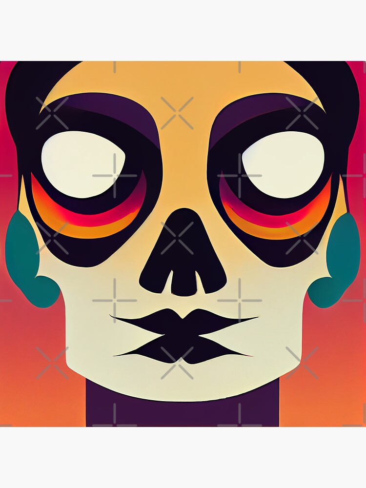 "Calavera" Sticker for Sale by rovtobuno | Redbubble