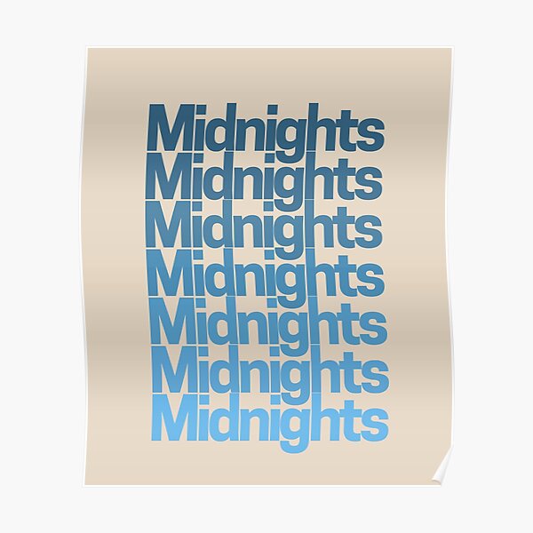"Taylor Swift Midnights Ombra" Poster for Sale by Thunderpawsed | Redbubble