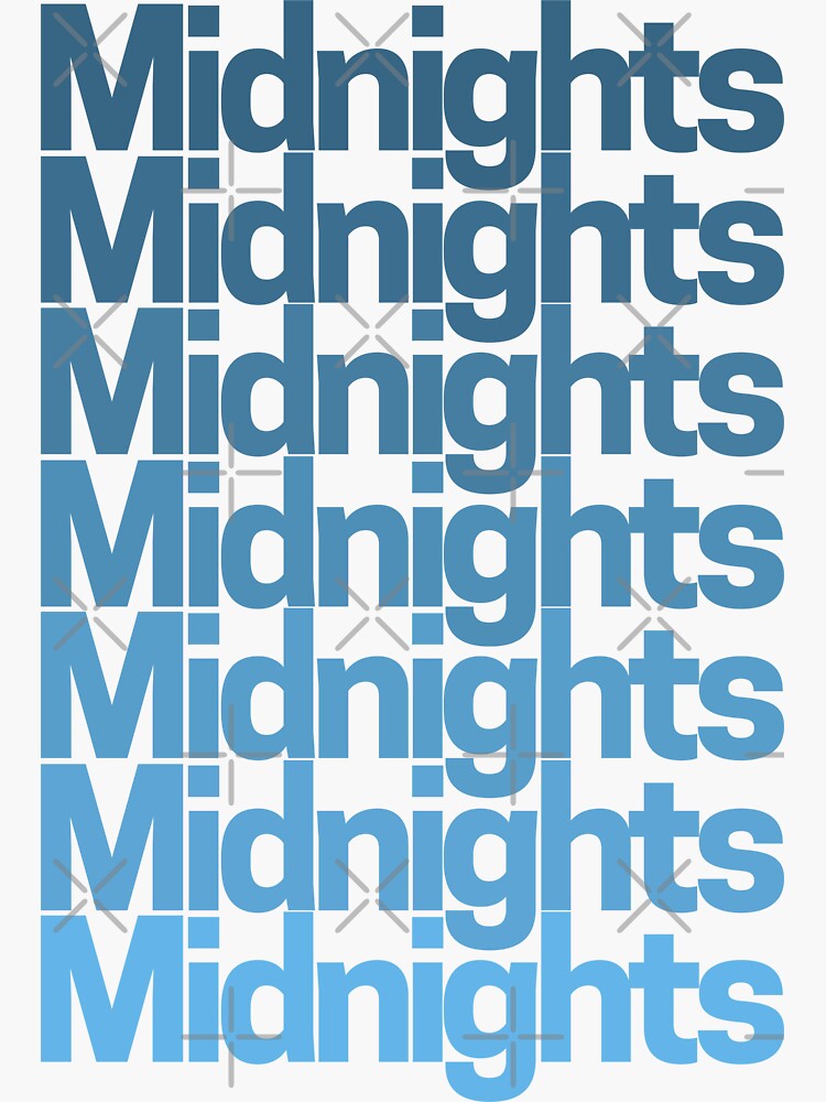 "Taylor Swift Midnights Ombra" Sticker for Sale by Thunderpawsed ...