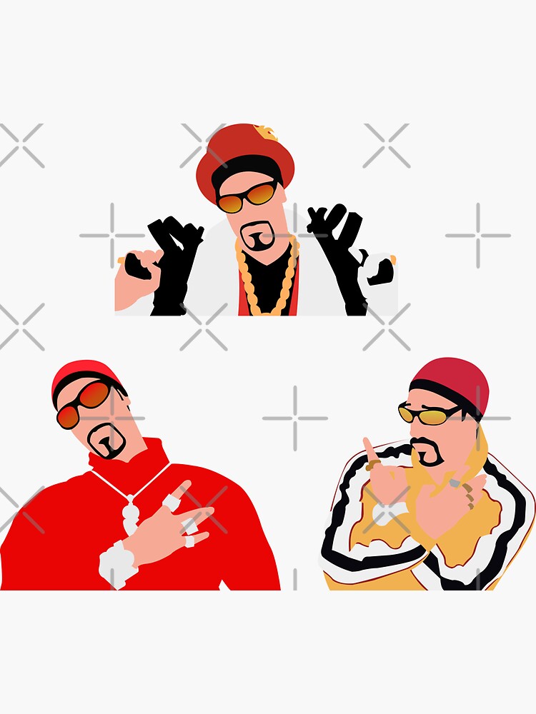 " ali g sticker pack" Sticker for Sale by TvDoodles | Redbubble