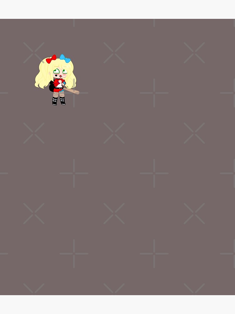 "Gacha club Girl in ponquet style with shorts and baseball bat. Chibi ...