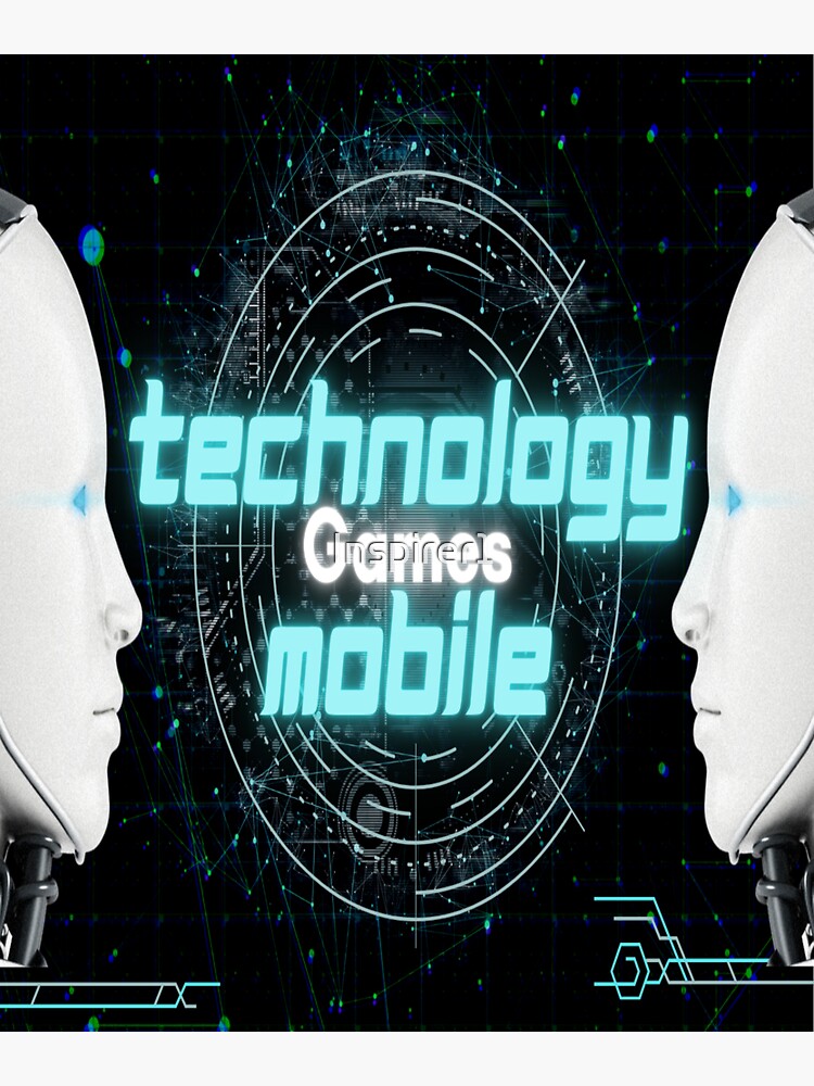 "Technology, games, mobiles." Sticker for Sale by Inspirer1 | Redbubble