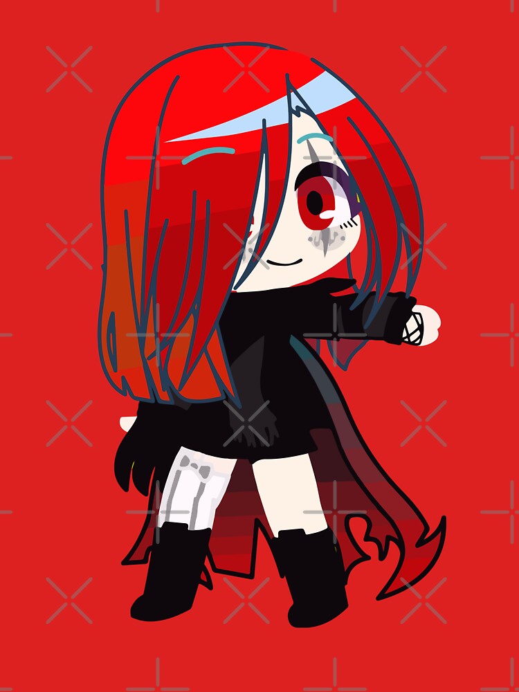 "Goth Girl Vampire Girl Gacha club Chibi Girl Gacha Anime Kawaii" T ...