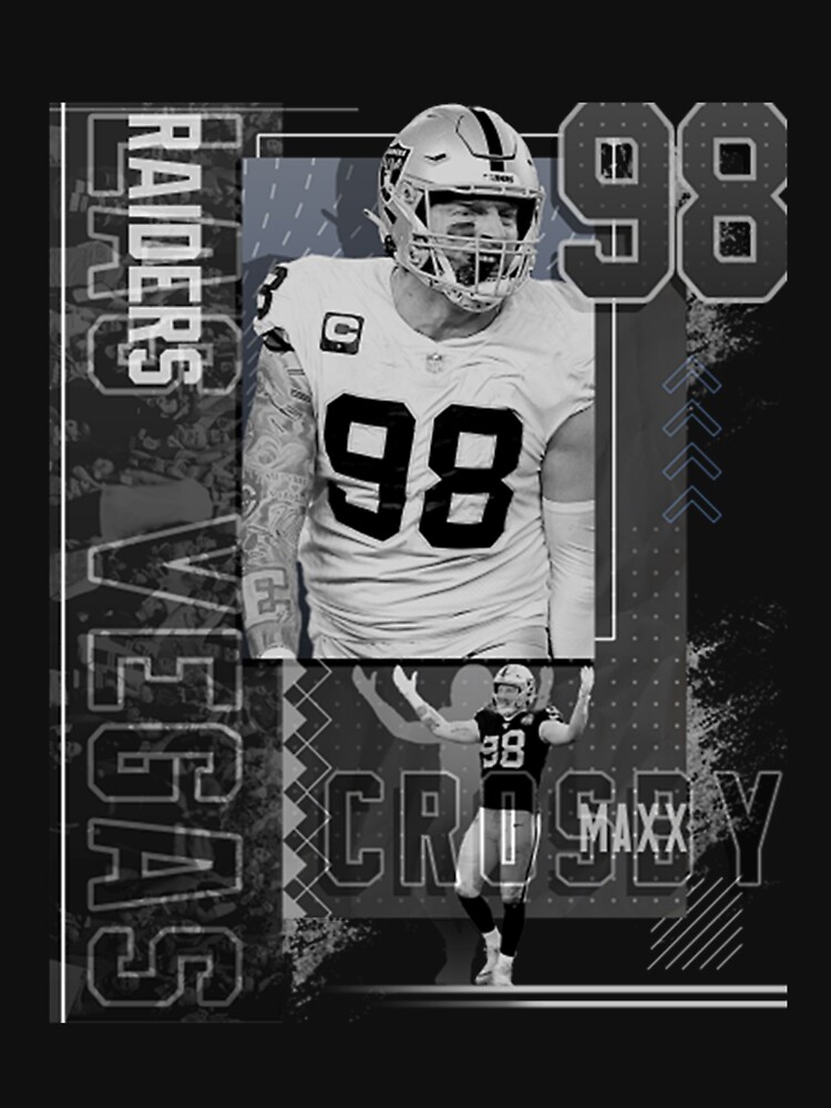 "maxx crosby football paper poster raiders 2" T-shirt for Sale by ...