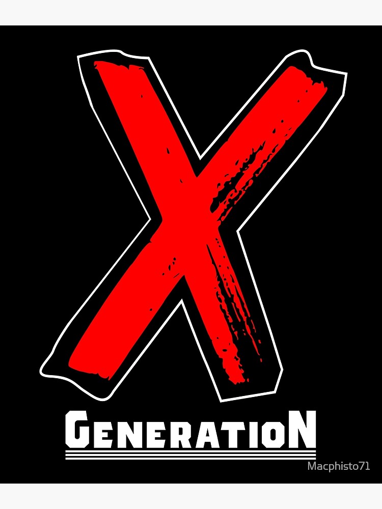 "Generation X letter / X symbol text gift idea" Poster for Sale by ...