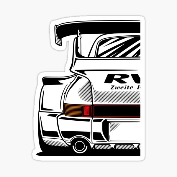 "Classic 911 964 RWB JDM Oldtimer Car" Sticker for Sale by ...