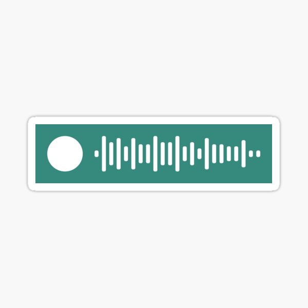 "Enséñame a Bailar Bad Bunny Spotify Code" Sticker for Sale by ...