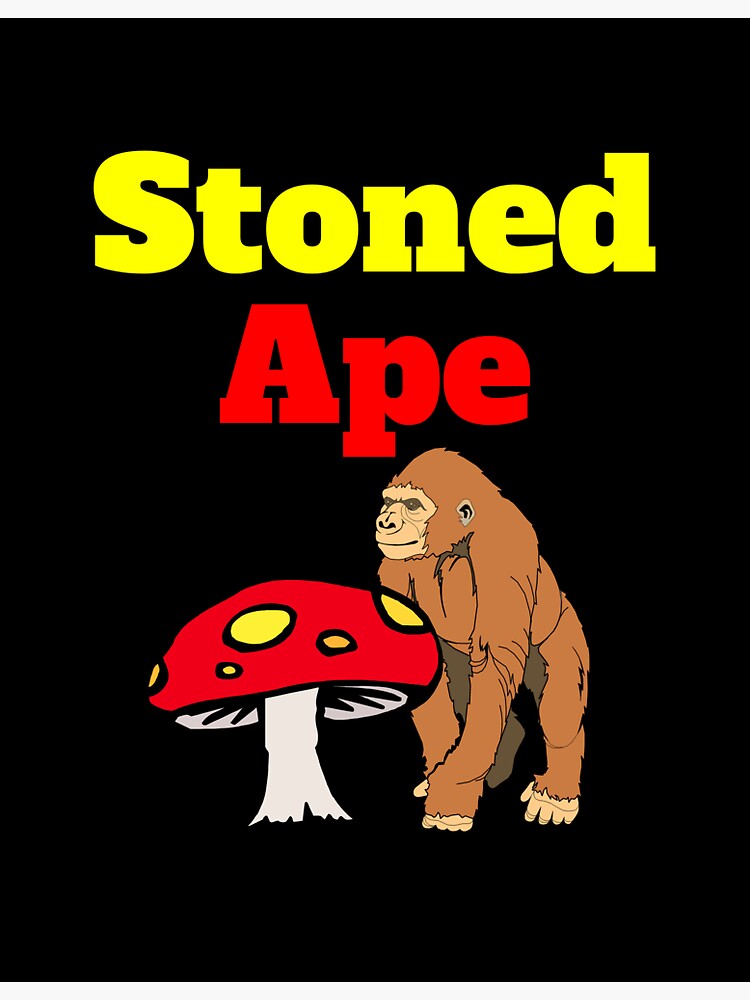 "Stoned ape" Sticker for Sale by hinteo | Redbubble