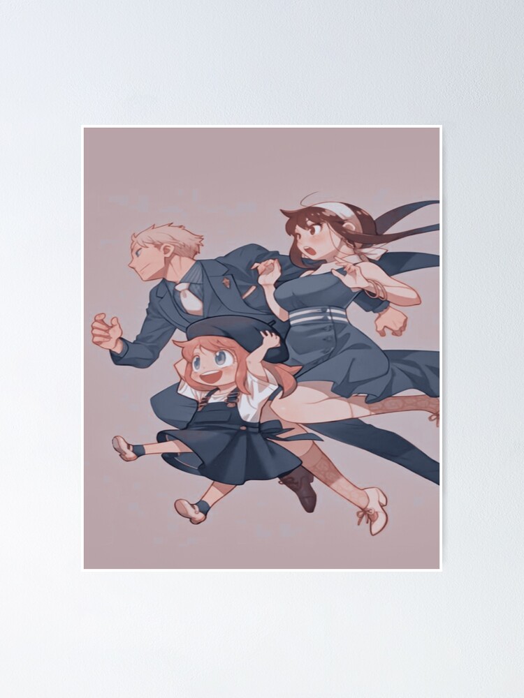 "Spy X Family - Anya, Loid and Yor Forger" Poster for Sale by TeeRoom ...