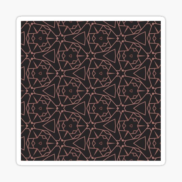 "Rose Gold Geo" Sticker for Sale by printyparrot | Redbubble