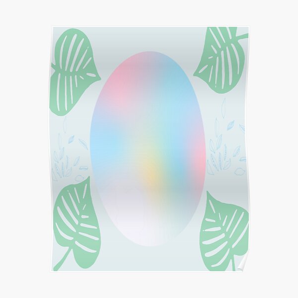 "Manifest Gradient - Mint Blue Gradient" Poster for Sale by ...