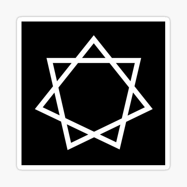 "Heptagram Sacred Geometry " Sticker for Sale by ciretose | Redbubble