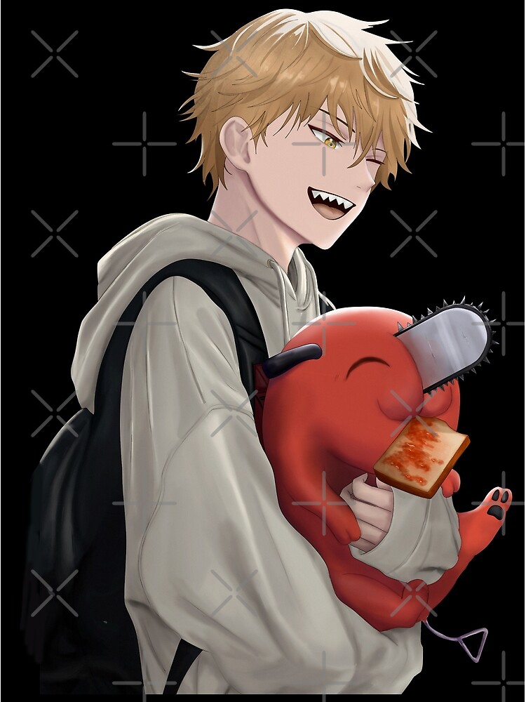 "Chainsaw man | Denji with Pochita | " Poster for Sale by ...