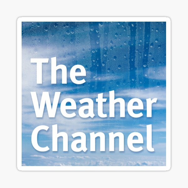 "The Weather Channel" Sticker for Sale by rucostudio | Redbubble