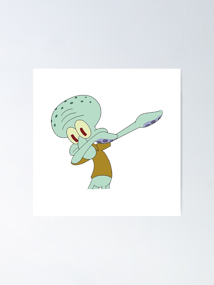 Póster «Dabbing Calamardo» de AlmaFa123 | Redbubble