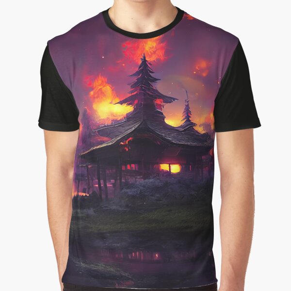 "The Last Firebender Shrine - 4K Wallpaper Landscape of Volcano Lava ...