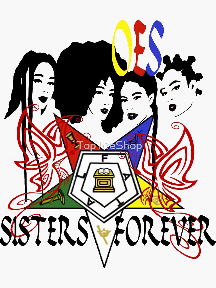 " OES Order Of The Eastern Star Logo Sisterhood Sistar" Sticker for ...