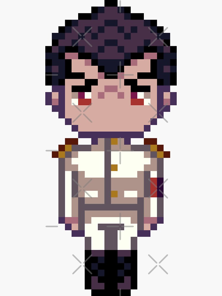 Kiyotaka Ishimaru Chibi Pixel Art Sticker For Sale By Dopey Kun Redbubble