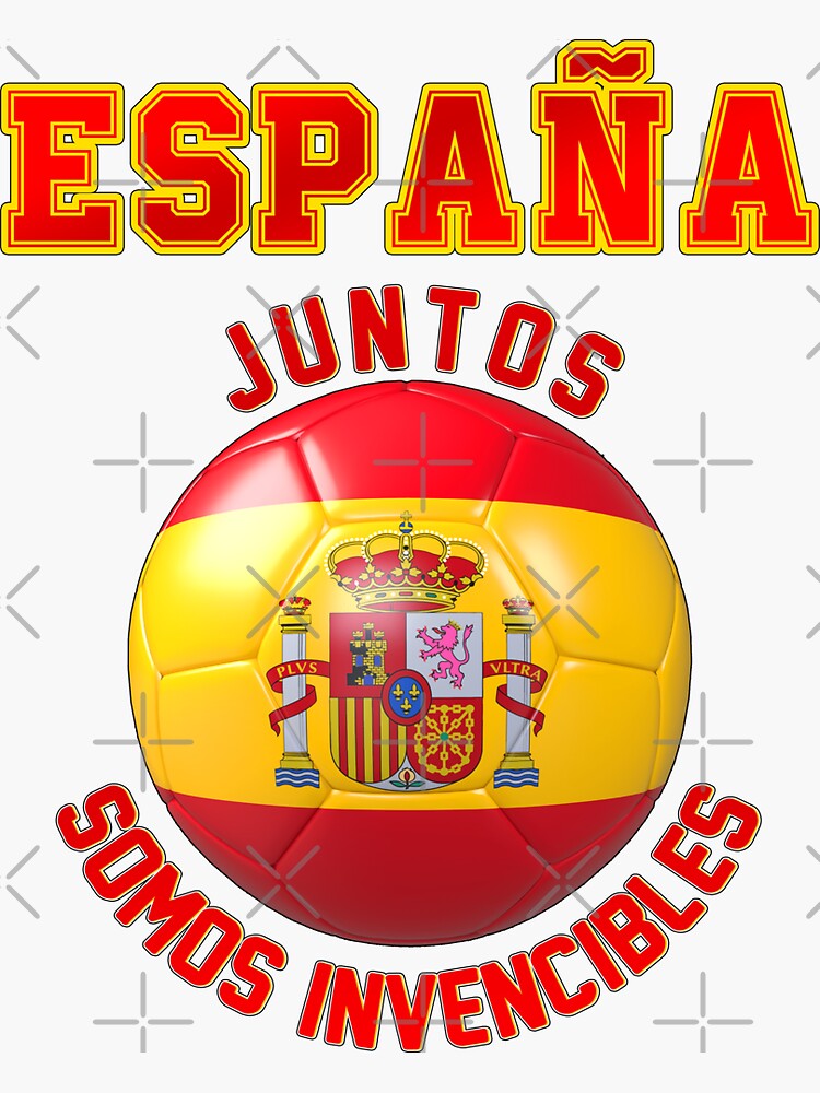 "Spain fan slogan for football, spanish supporters ES" Sticker for Sale ...
