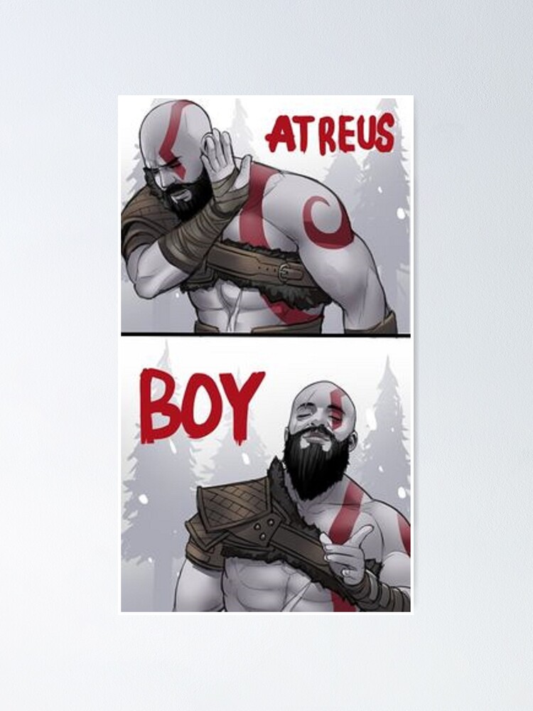 "God of War Meme Atreus Boy" Poster for Sale by XCAMMX | Redbubble