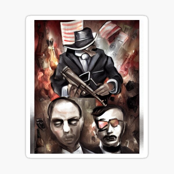 "Mafia" Sticker for Sale by ZvezdanArt | Redbubble