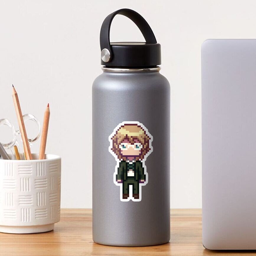 "Byakuya Togami Chibi Pixel Art" Sticker for Sale by dopey-kun | Redbubble