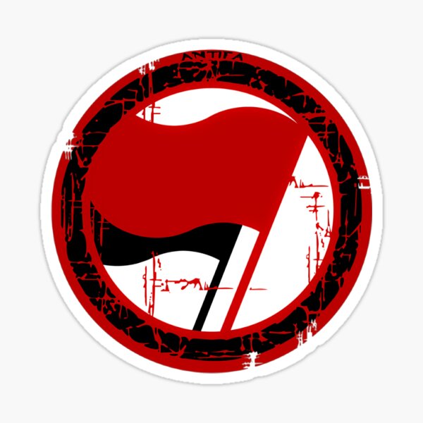 "Antifa " Sticker for Sale by CANDICWOLVER | Redbubble