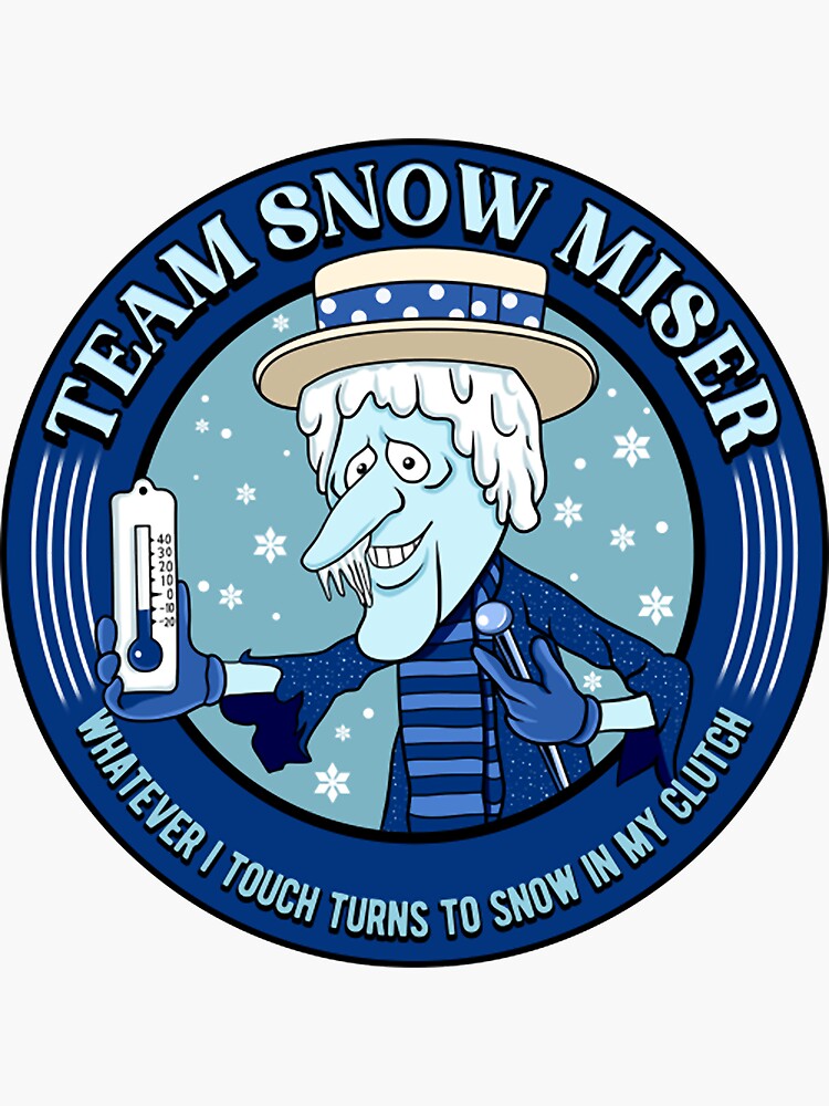 "Miser Brothers Team Snow Miser" Sticker for Sale by batrum0qj | Redbubble