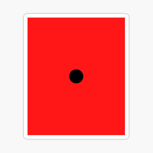"red dot" Sticker for Sale by Prettythings30 | Redbubble