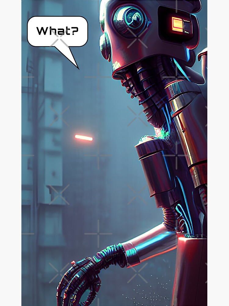 "What? Is there anything strange here?" Sticker for Sale by Halucinogen ...