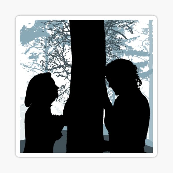 "Outlander Jamie and Claire Silhouette " Sticker for Sale by dealchica ...
