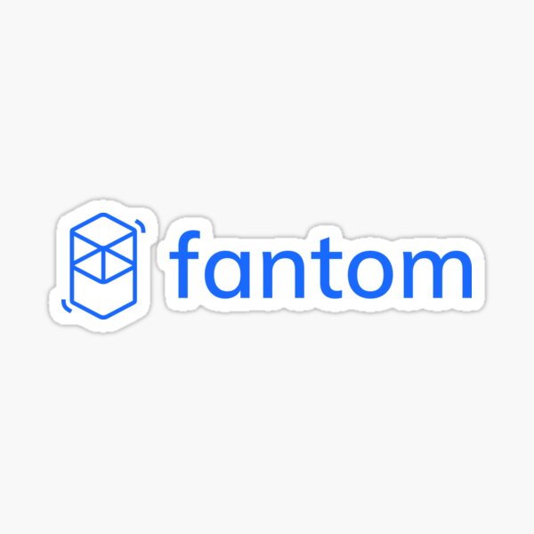 "Fantom FTM Crypto Altcoin - Clean Horizontal Blue Logo with Text Logo ...