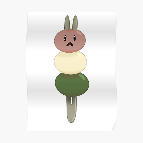 "Bunny Dango" Poster for Sale by EurynomeArt | Redbubble