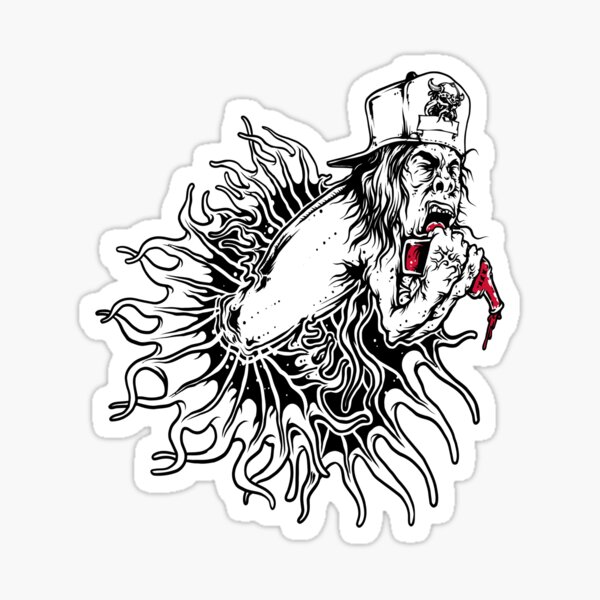 "Zombie illustration, zombie design, zombie drawing." Sticker for Sale ...