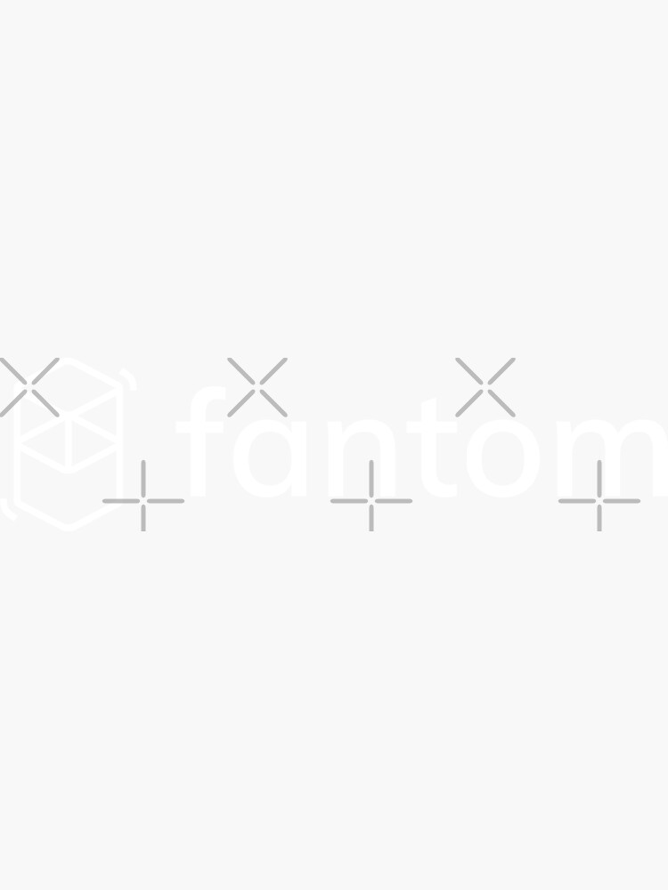 "Fantom FTM Crypto Altcoin - Clean Horizontal White Logo with Text Logo ...