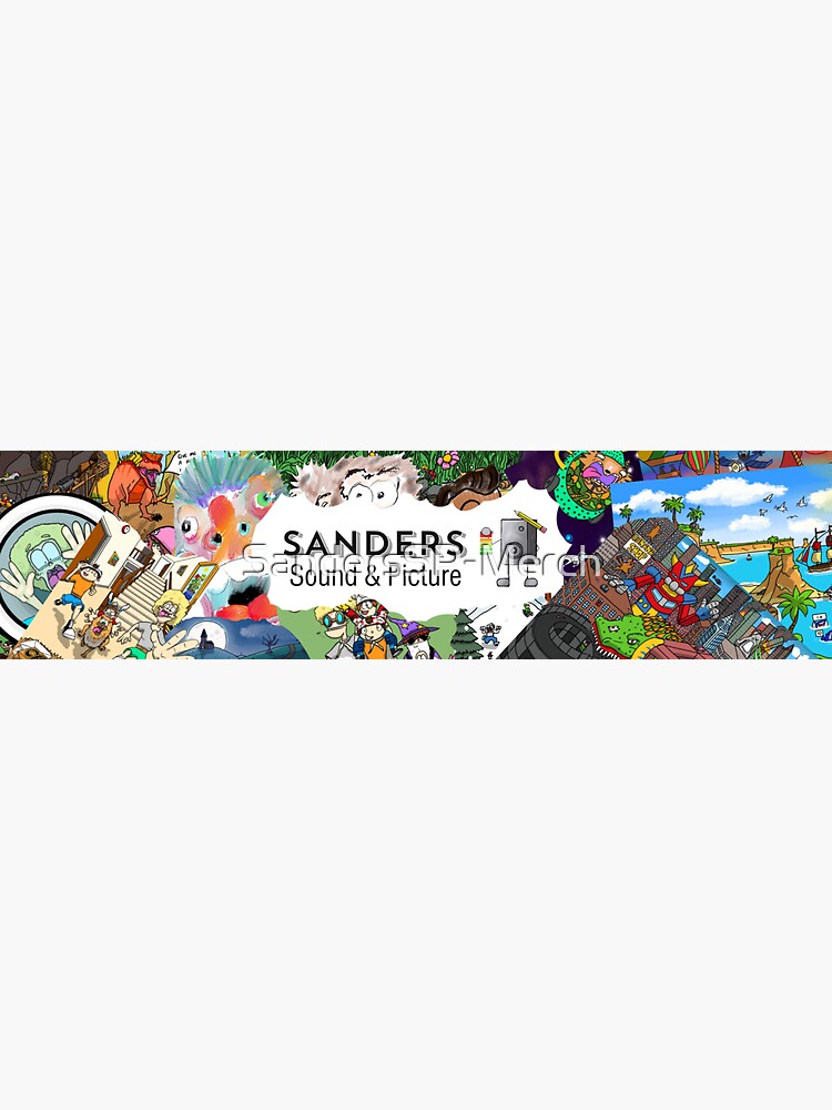 "Sanders Sound and Picture Official Logo Banner" Sticker for Sale by ...